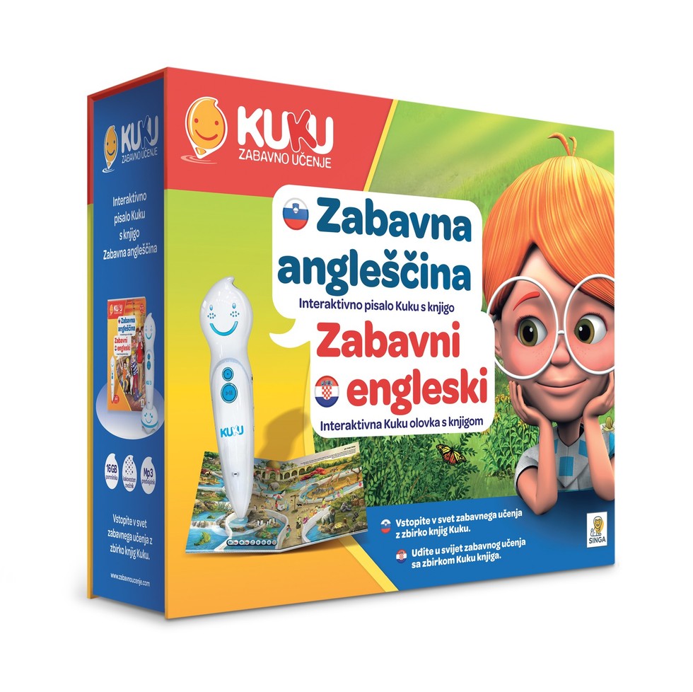 KUKU olovka s knjigom Zabavni engleski - KUKU Croatia