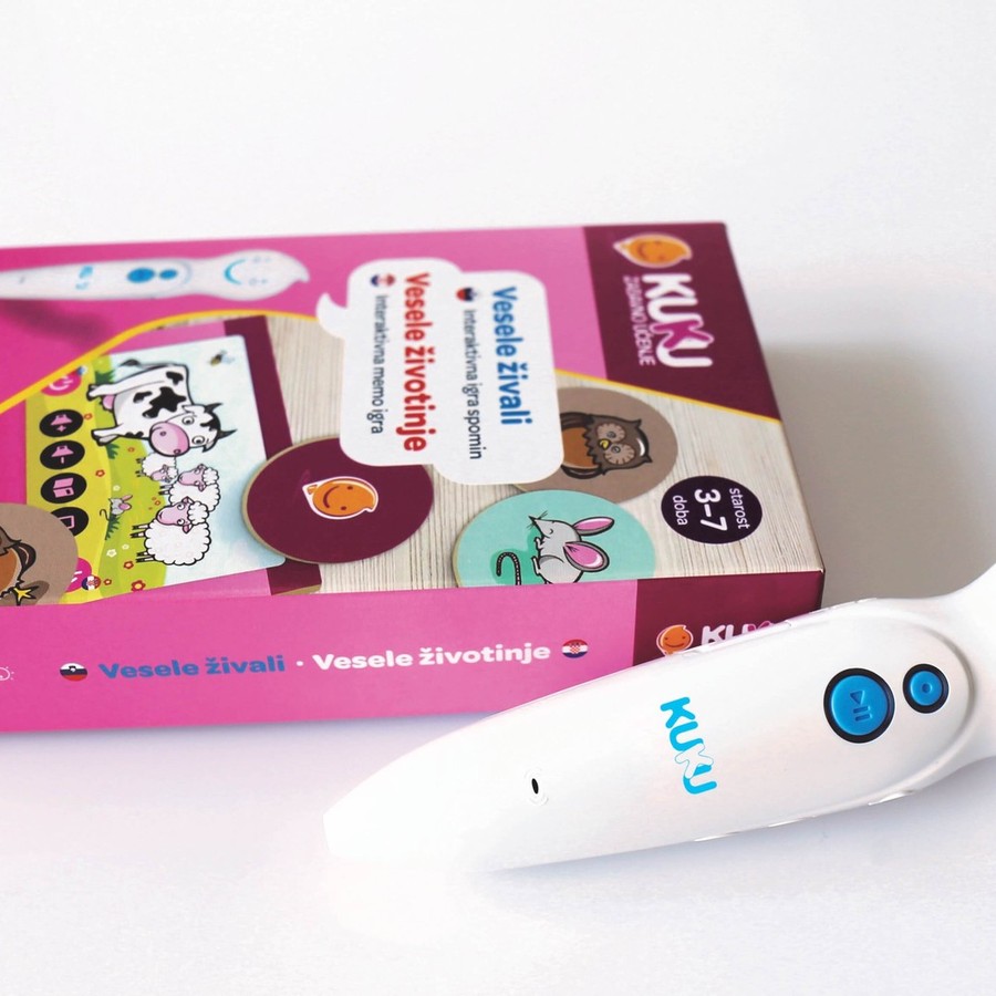 Interaktivna igra spomin - Vesele živali - KUKU Slovenia